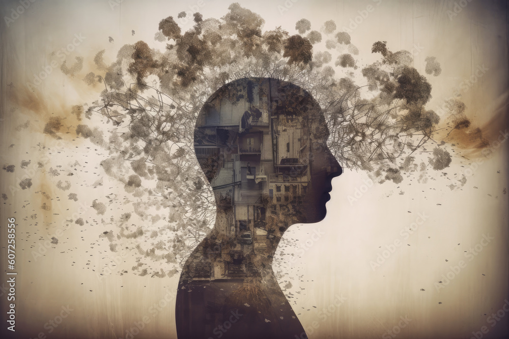 Abstract artwork on mental health and how to deal with the mind ...