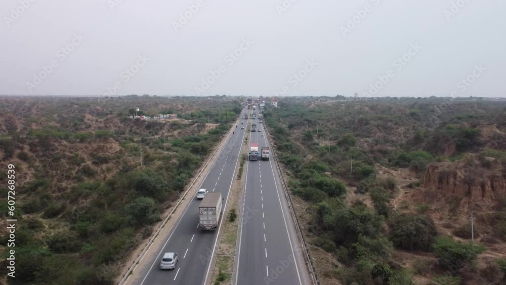 Vídeo do Stock: Srinagar Delhi Chennai Kanyakumari national highway ...