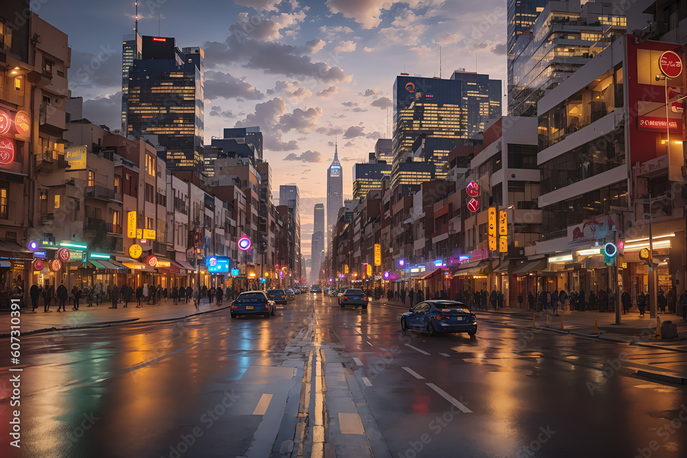 City Breaks - Skyscrapers, street signs, public transport, local ...