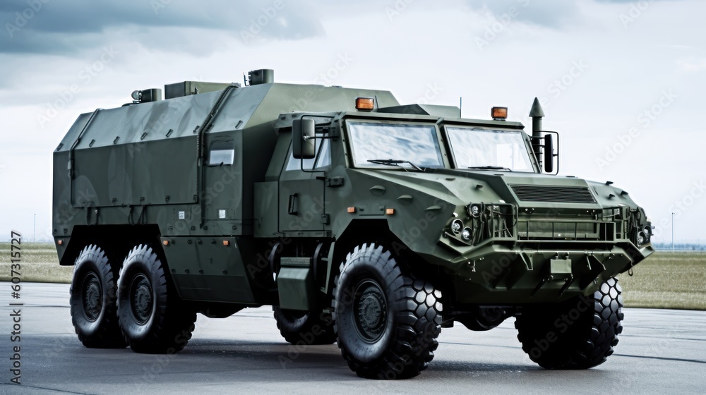 Military Armored Transport Vehicle Stock Illustration | Adobe Stock