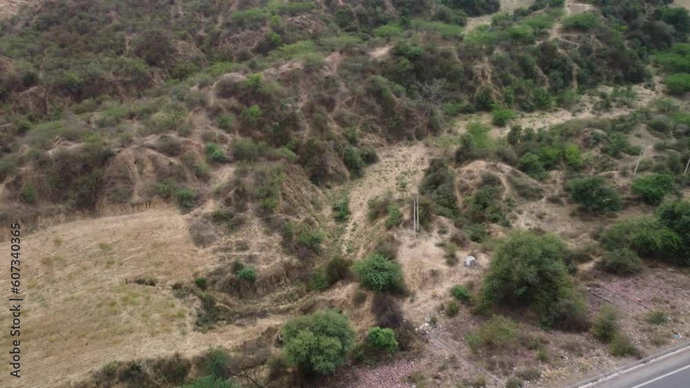 Cinematic aerial view reveals longest national highway in Morena ...