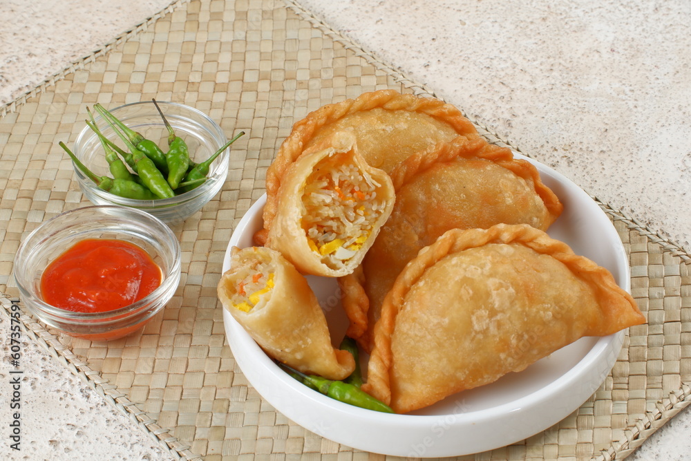 Curry puff or Pastel Goreng is Pastry Popular in Indonesia. fried ...