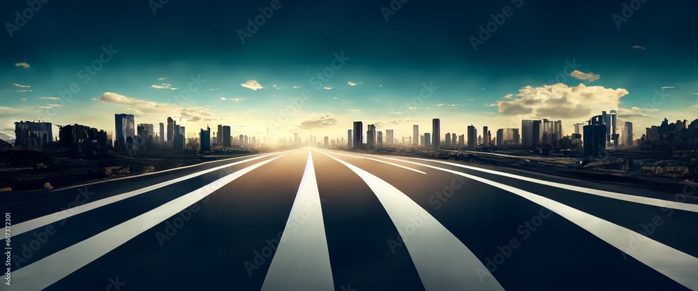 Imagine a dynamic, upbeat city scene that embodies the power of ...