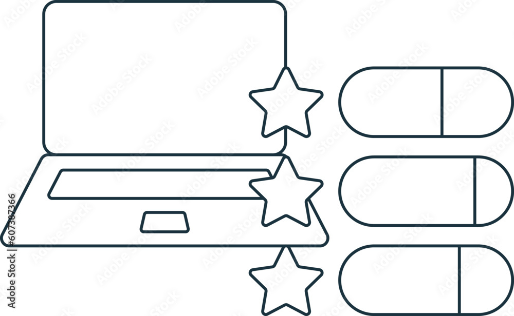 Digital literacy icon. Monochrome simple sign from digitalization ...