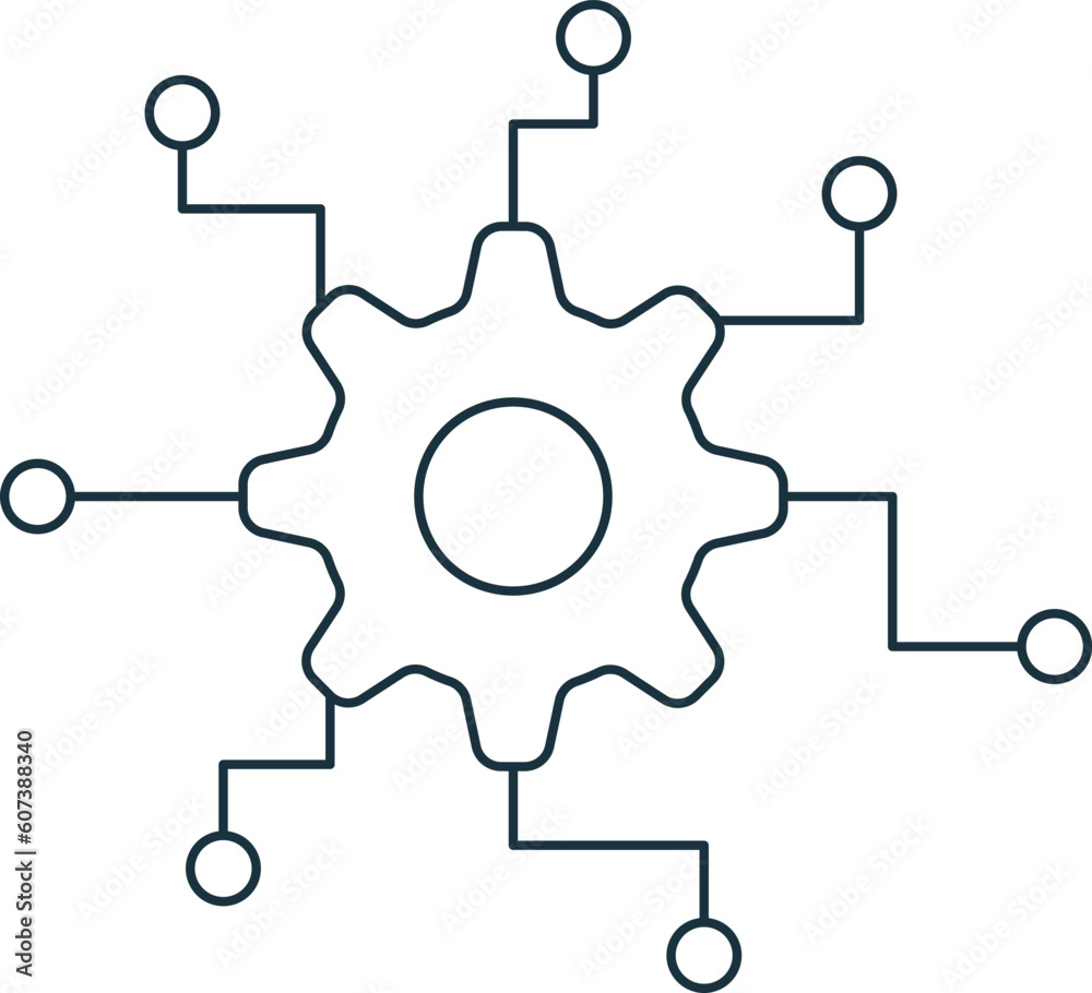 Automation Icon Monochrome Simple Sign From Digitalization Collection