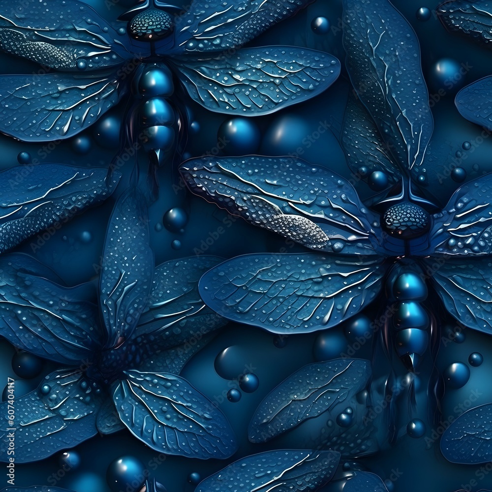 Strong and powerful shades of navy blue. Tileable wallpaper, repeating ...