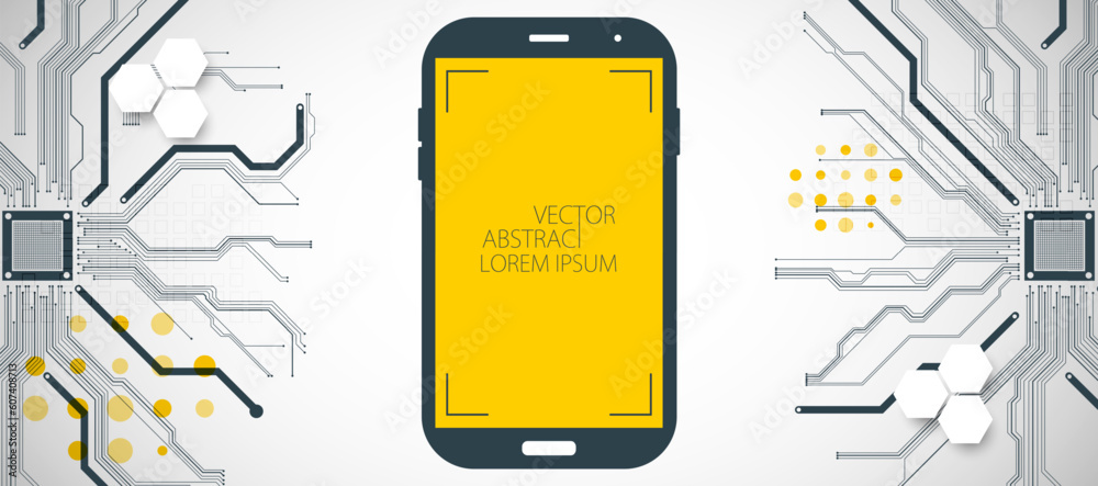 Mobile phone background. Вig data flow processing concept, cloud ...