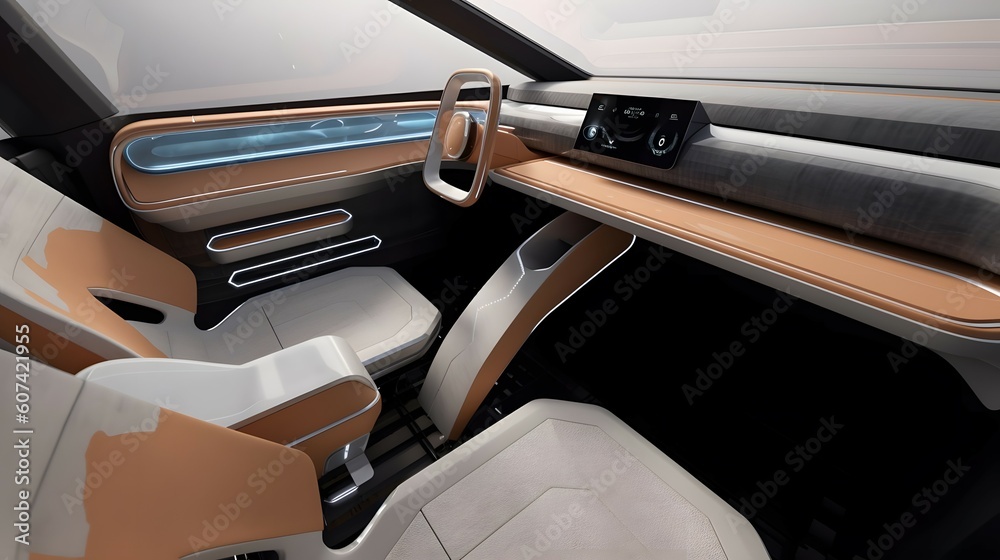 Car interior design Functional style design,Minimalist surface Toy-like ...