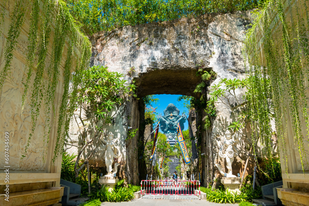 Landscape picture of old Garuda Wisnu Kencana GWK statue as Bali ...