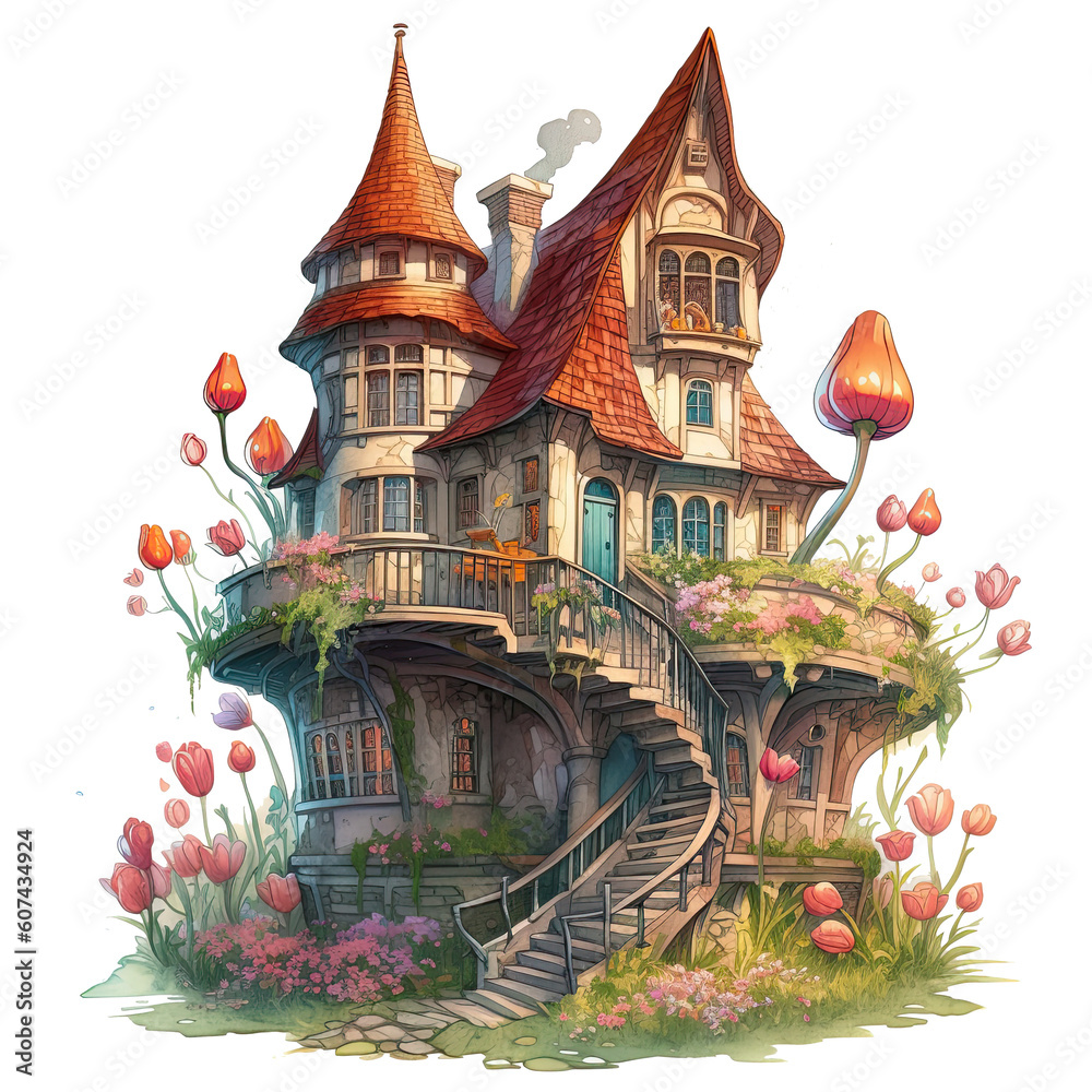 Fairy House, Magical Fairy House, Garden Fairy, Whimsical, Fantasy ...