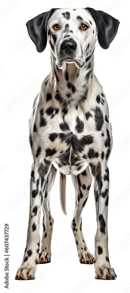 Dalmatian dog isolated on the transparent background PNG. AI generative ...
