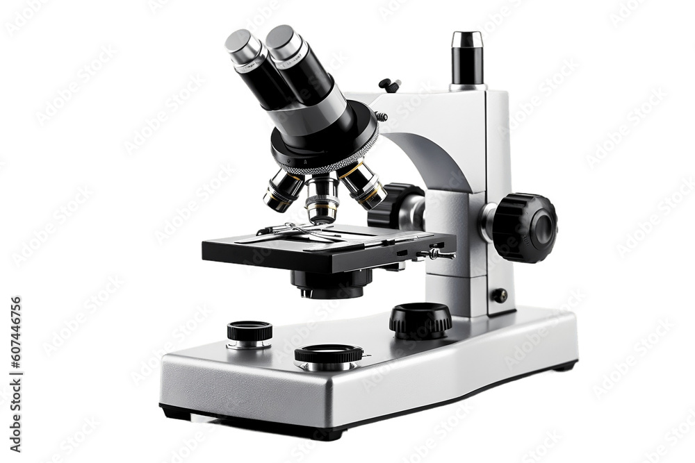 Microscope on Transparent Background. AI Stock Illustration | Adobe Stock