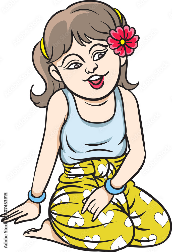 Thai traditional dance, Thai children, Thai cartoons. pop art retro ...