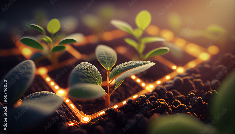 Artificial generated natural crops sustainable future modified plant ...