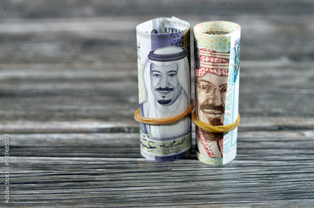 20 SAR Twenty Saudi Arabia money roll riyals banknotes, Saudi riyals ...