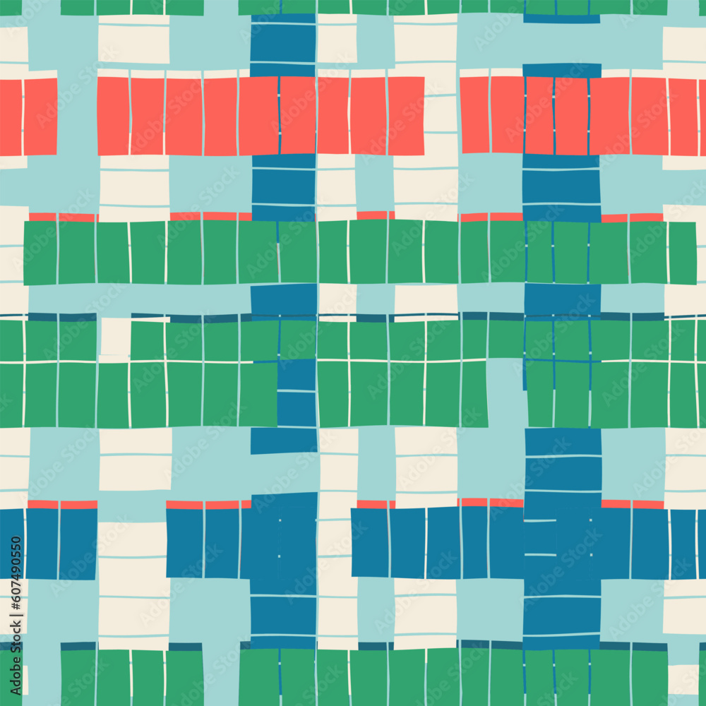 Seamless checkered repeating pattern for wrapping paper, surface design ...