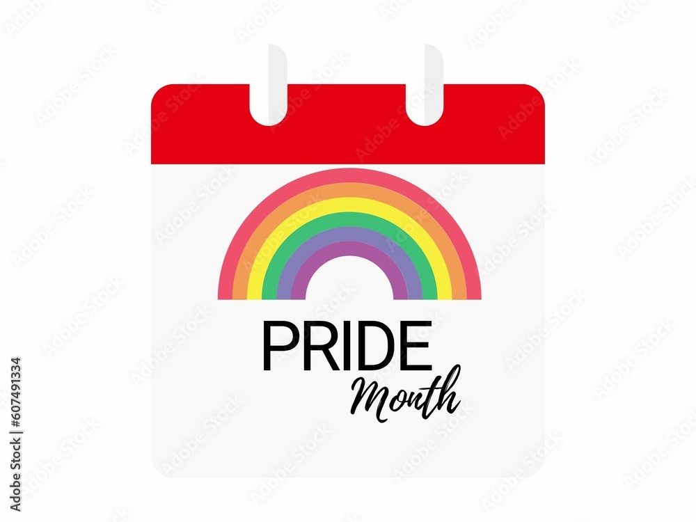 Pride Month Color Palette Concept for pride flags. Rainbow flag ...