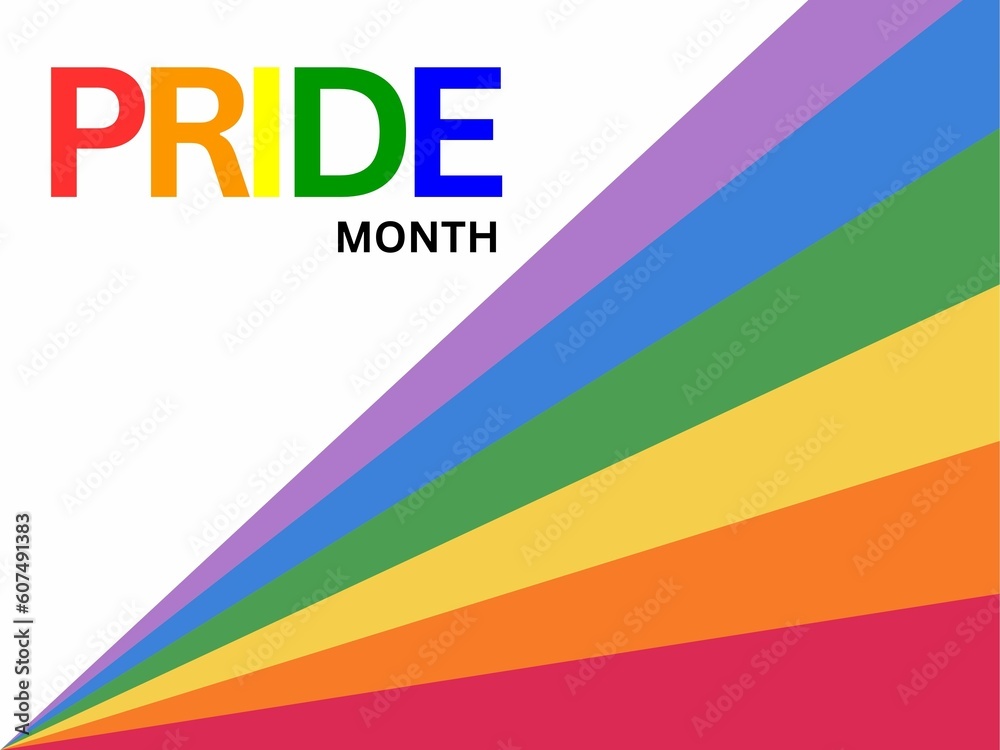 Pride Month Color Palette Concept for pride flags. Rainbow flag ...