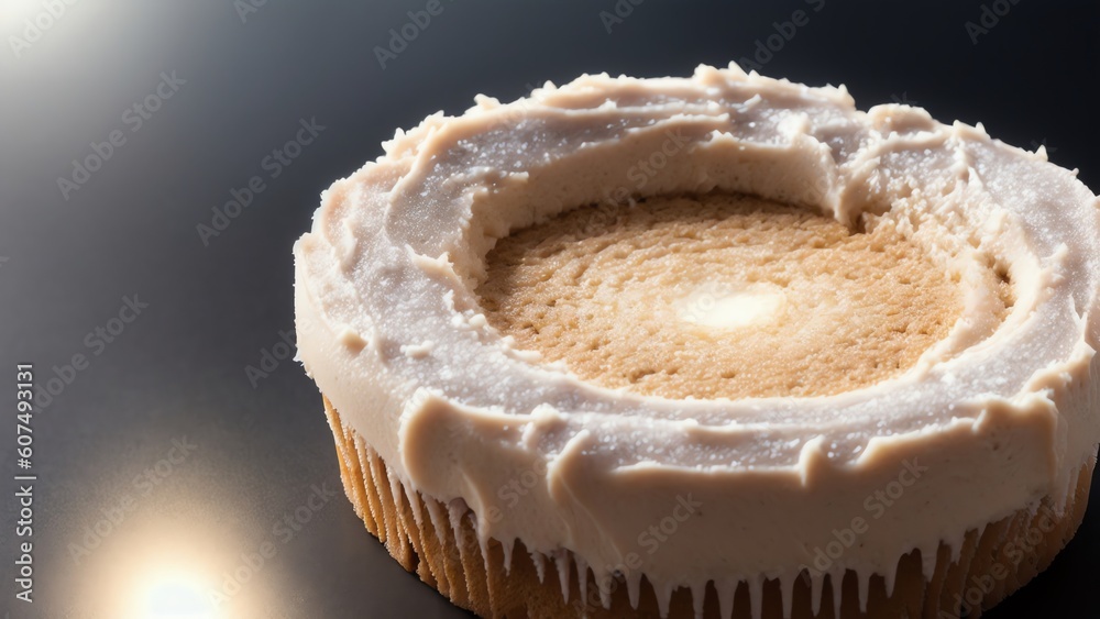 Icing Frosting Texture Seamless Background Closeup. Generative AI Stock ...