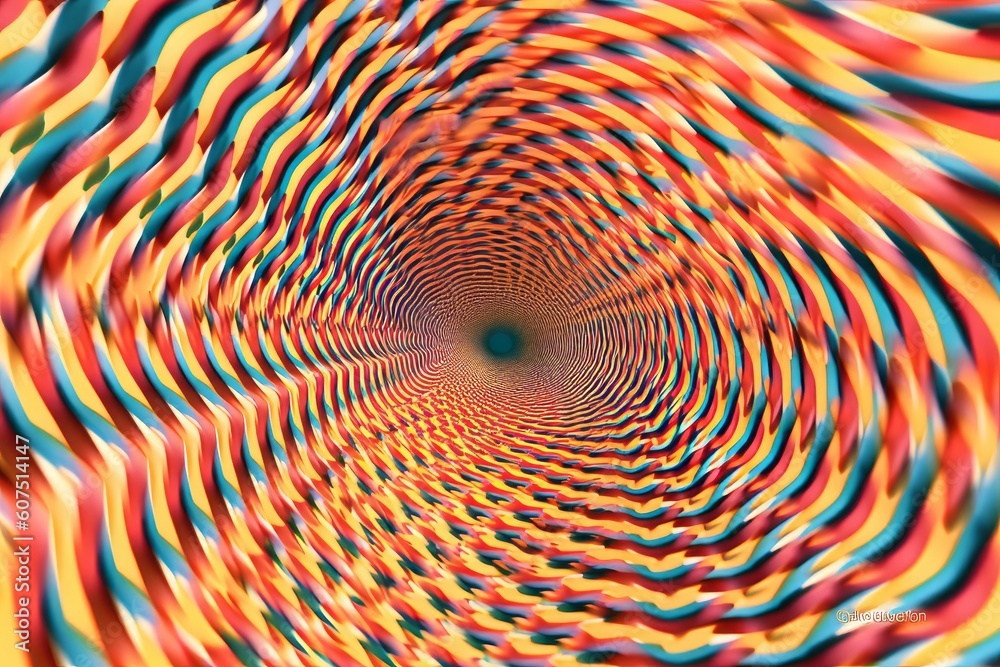 Abstract bright optical illusion background or backdrop. AI generated ...