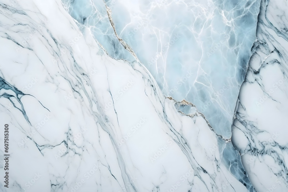 Bright White Marble Texture Soft Blue Marble Natural Pattern Wallpaper High Quality Can Be