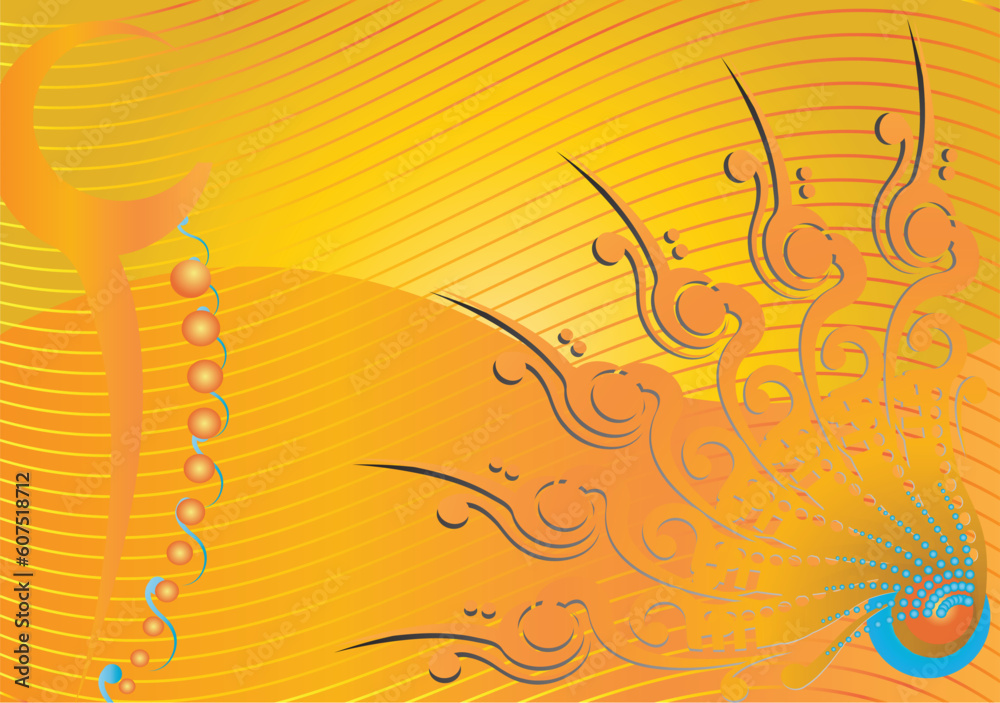 Vector illustration - corner design and 3 dividers based on a scroll ...