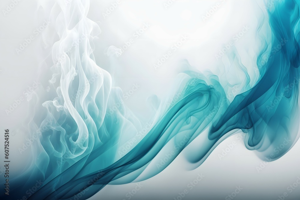 Abstract background with smooth color wave. Smoke wave and white ...
