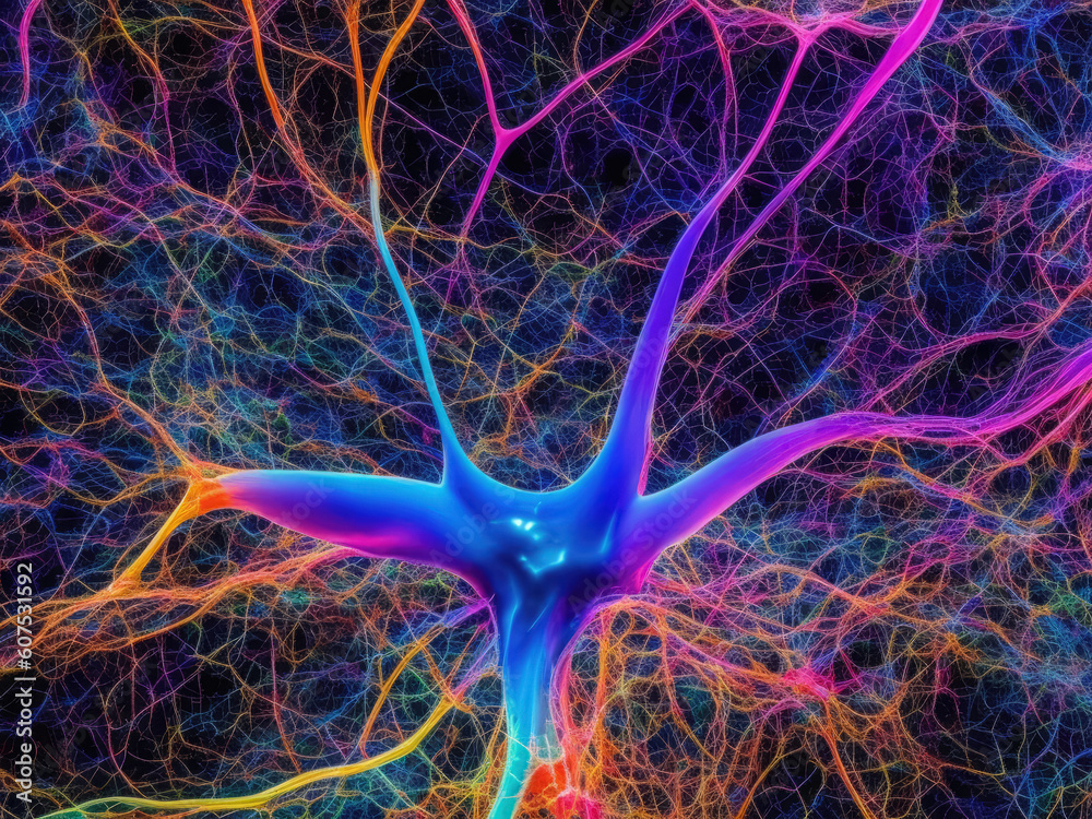 Evoking The Intricate Web Of Neural Connections A Mesmerizing Network Takes Shape Resembling A