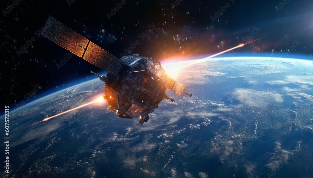 The war of satellites in orbit of the earth, laser weapons against ...