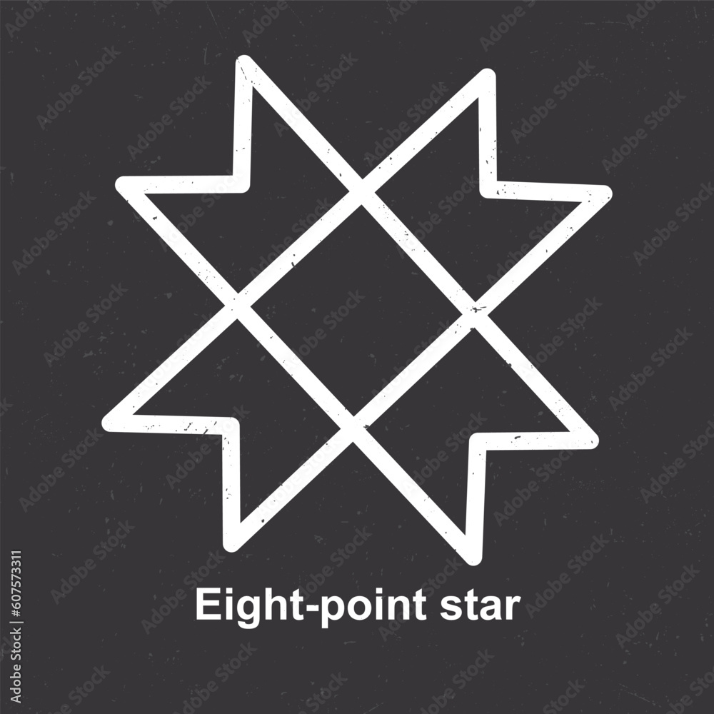 Vecteur Stock Eight-point star - Berber Symbol, Amazigh Symbol, North ...