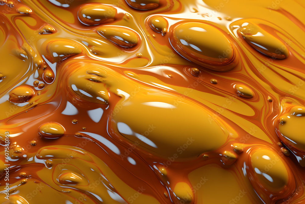 Yellow Mustard abstract plastic liquid paint texture background ...