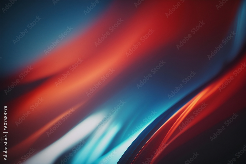 Ambient Red and Blue Swoosh Bokeh Blurred Depth of Field Stock ...