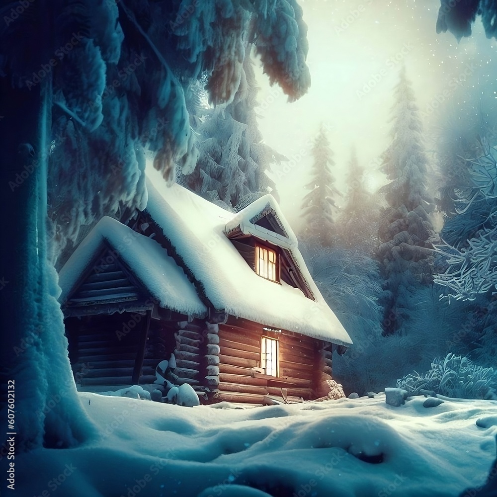 An icy wonderland encapsulates the frozen house, its every surface ...