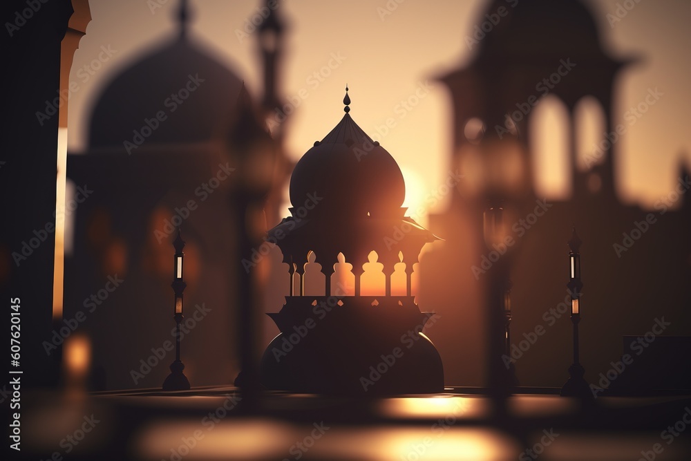 Eid Al Adha - Islamic Feast, Greeting Card, Blessed Sacrifice Feast ...