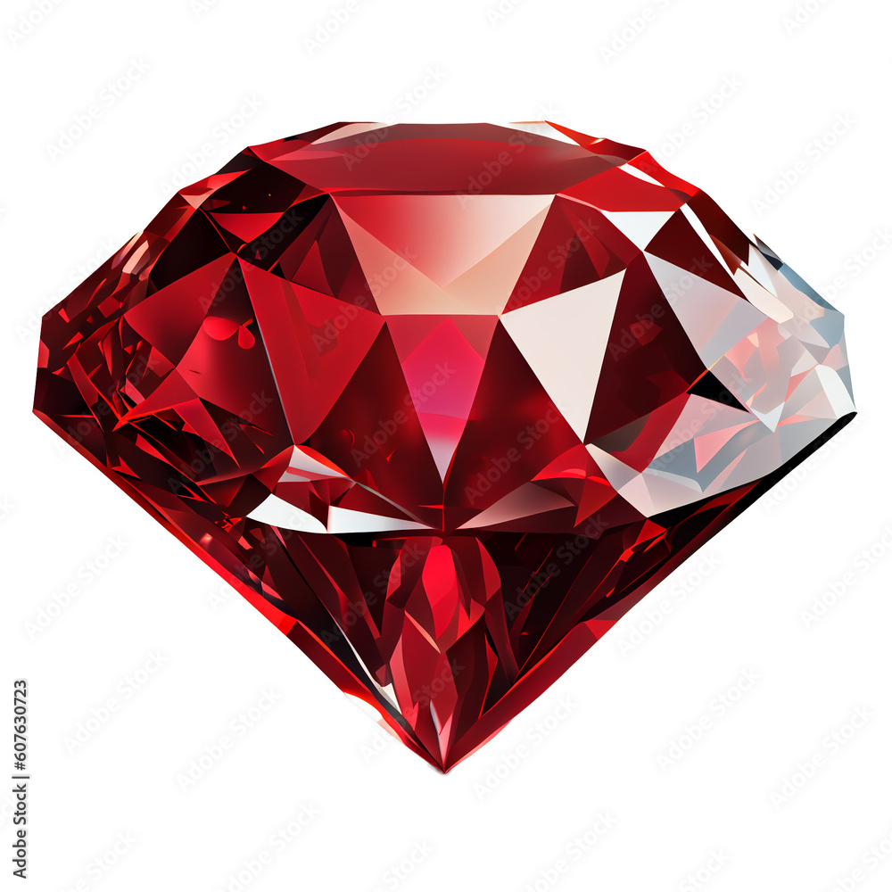 Red diamond clip art white background Ai generated image Stock ...