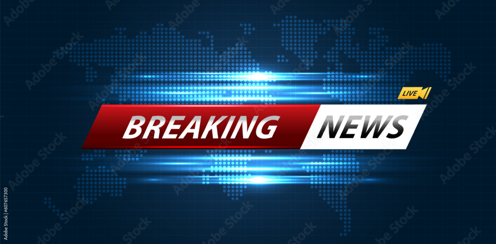 Breaking news background business or technology of world the template ...