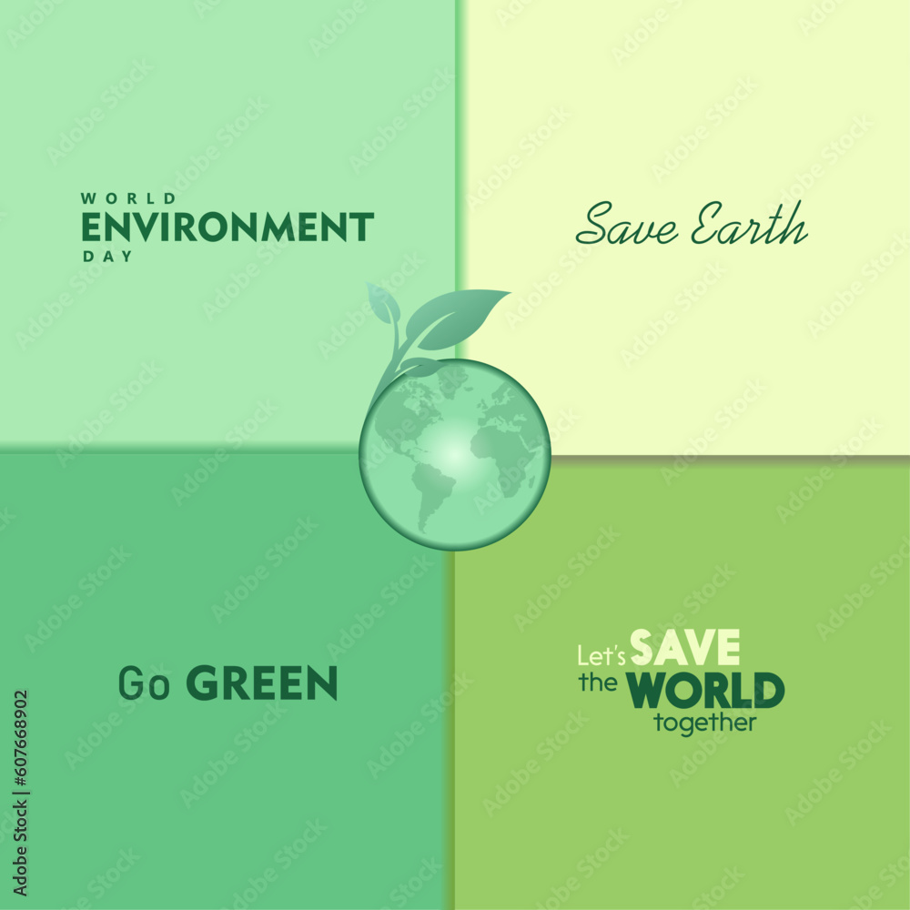World Environment day. Happy Environment day, 05 June. simple vector ...