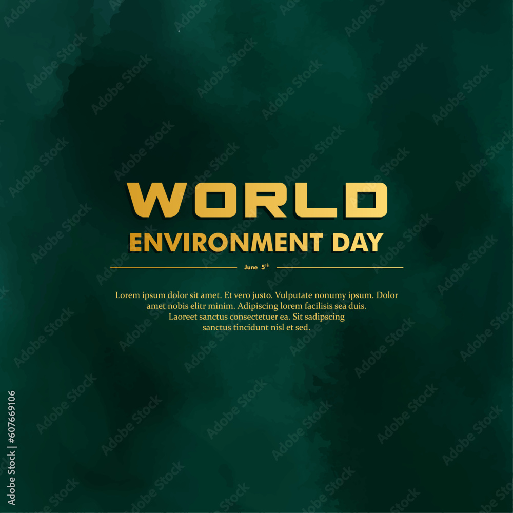 World Environment day. Happy Environment day, 05 June. simple vector ...