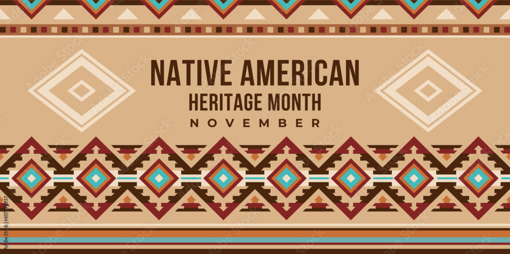 Native american heritage month. Vector banner, poster, card, content ...