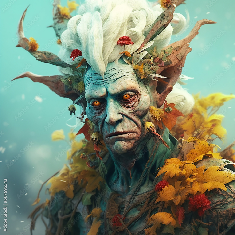 Slavic Folklore Creatures. Generative AI. A digital painting of a ...