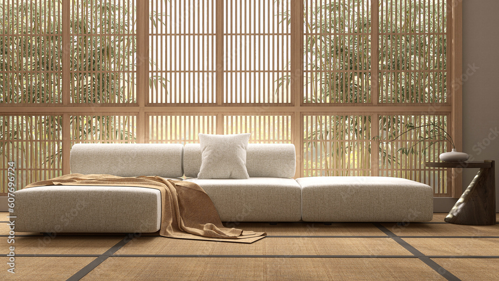 Modern, minimal white fabric bolster back corner sofa, cushion in ...