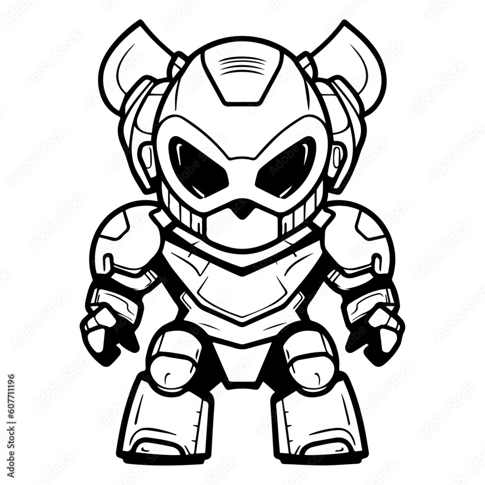 Futuristic alien mascot with vibrant, otherworldly features, wearing a ...