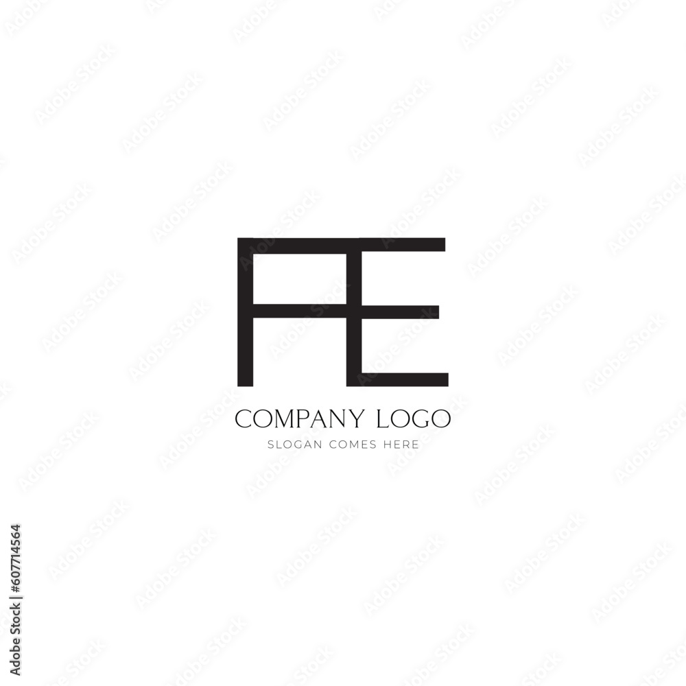 letter a,e,h,f logo,letter ae logo,ef logo, letterA E F H logo design ...