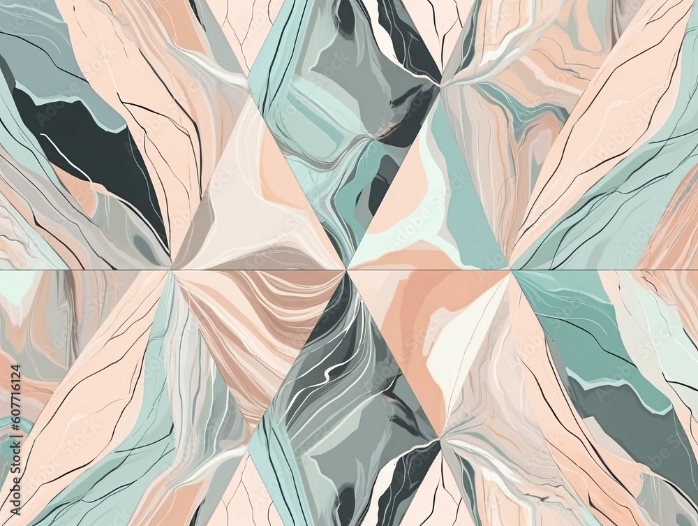 Seamless tile like marble texture. White and salmon tones. Luxury ...