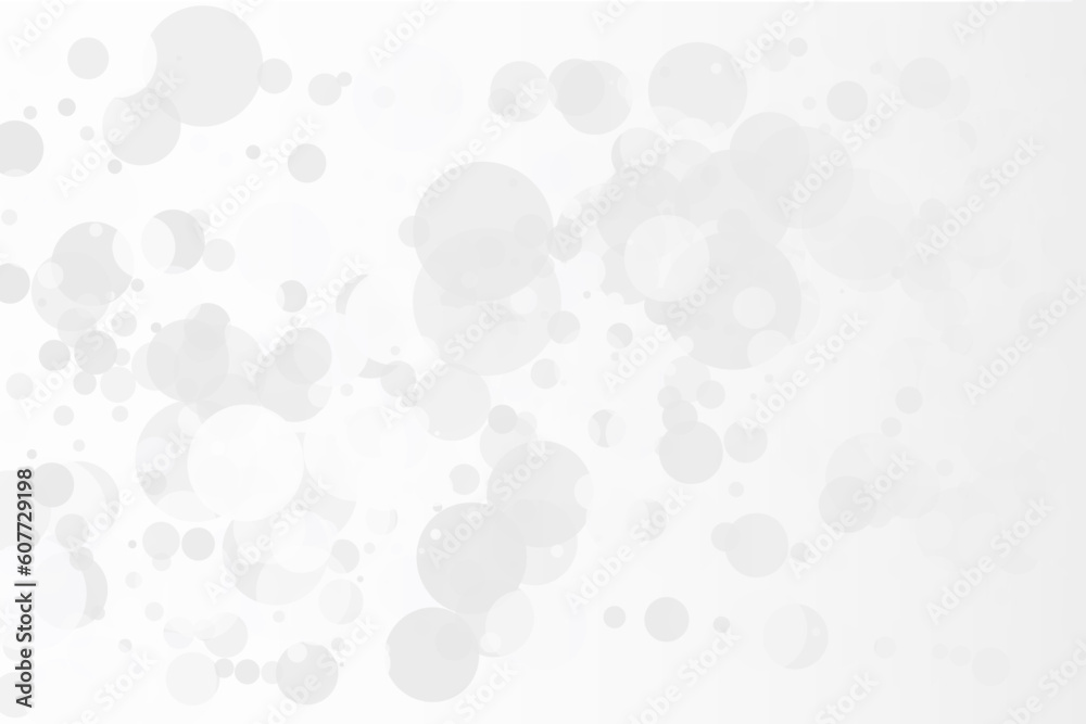 Light bokeh background. Simple gray backdrop. Vector illustration Stock ...