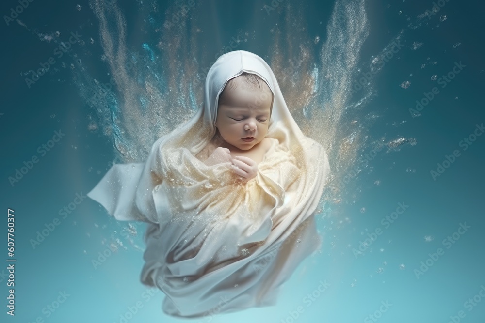Baptism of a child in the Church. Newborn baby baptism. christening a ...