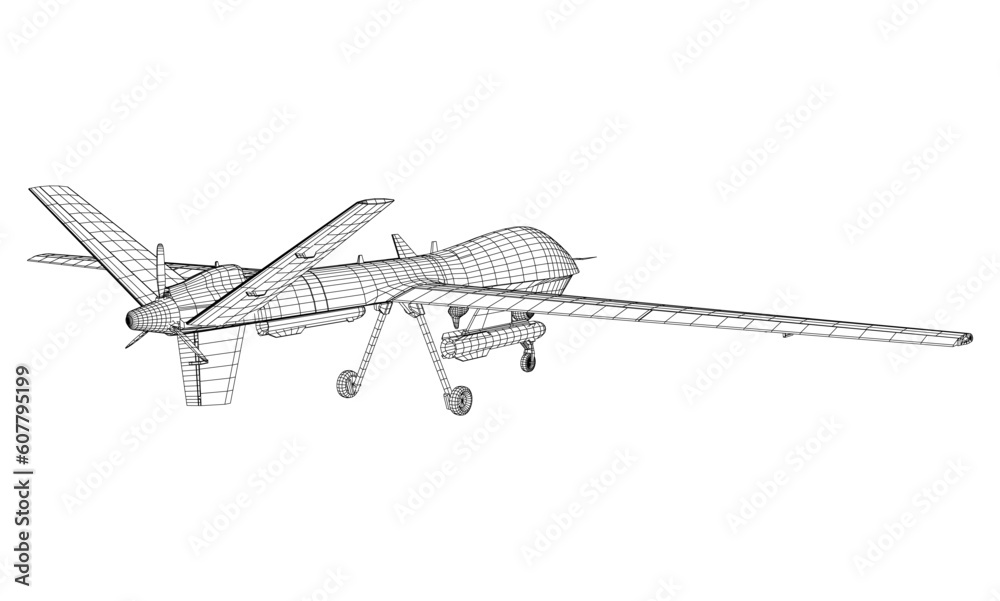 Predator Drone Drawing
