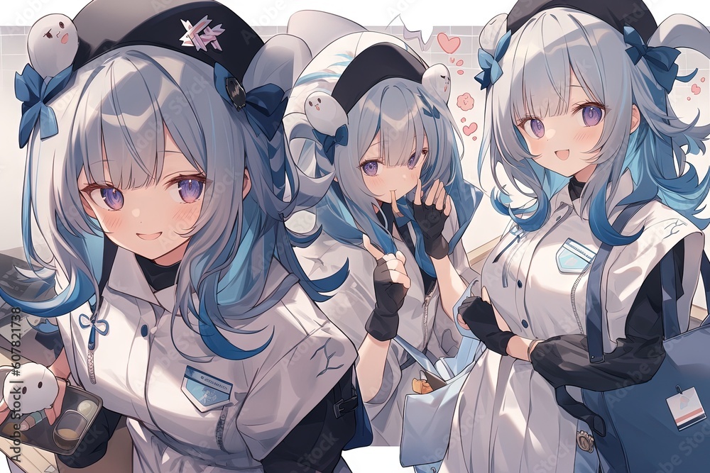 nurse anime girl, as she cares for patients with warmth and dedication ...