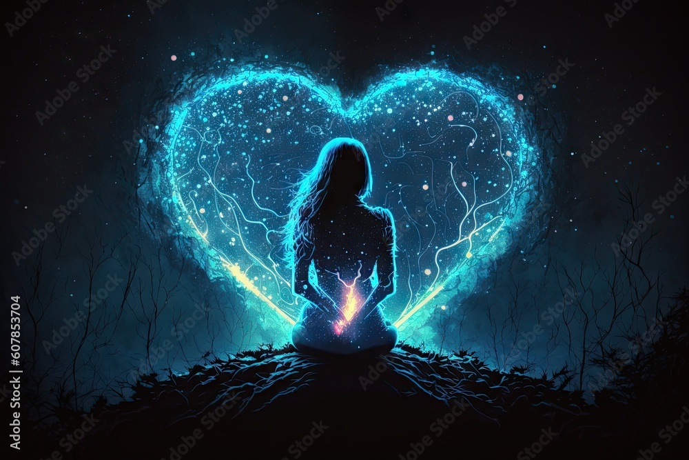 Ethereal Hearts Background