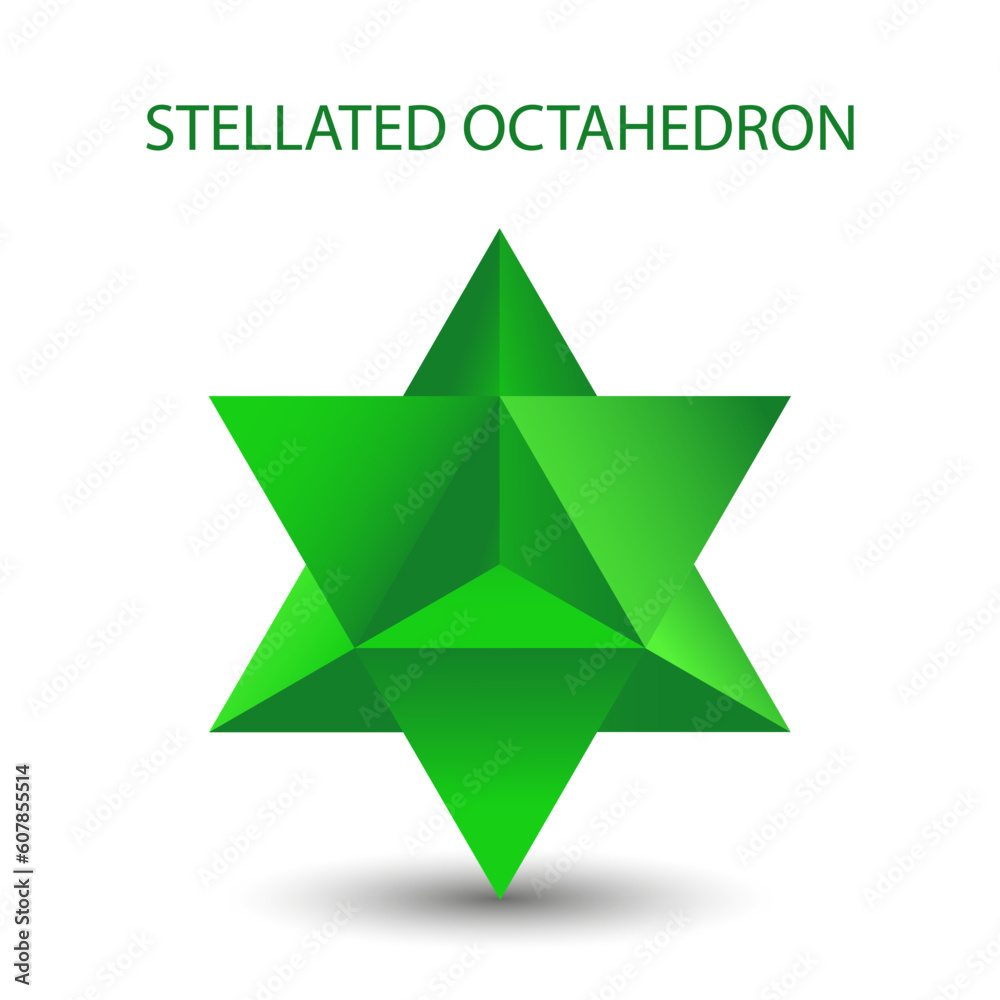 Vector Stellated Octahedron, also called Stella octangula, and ...